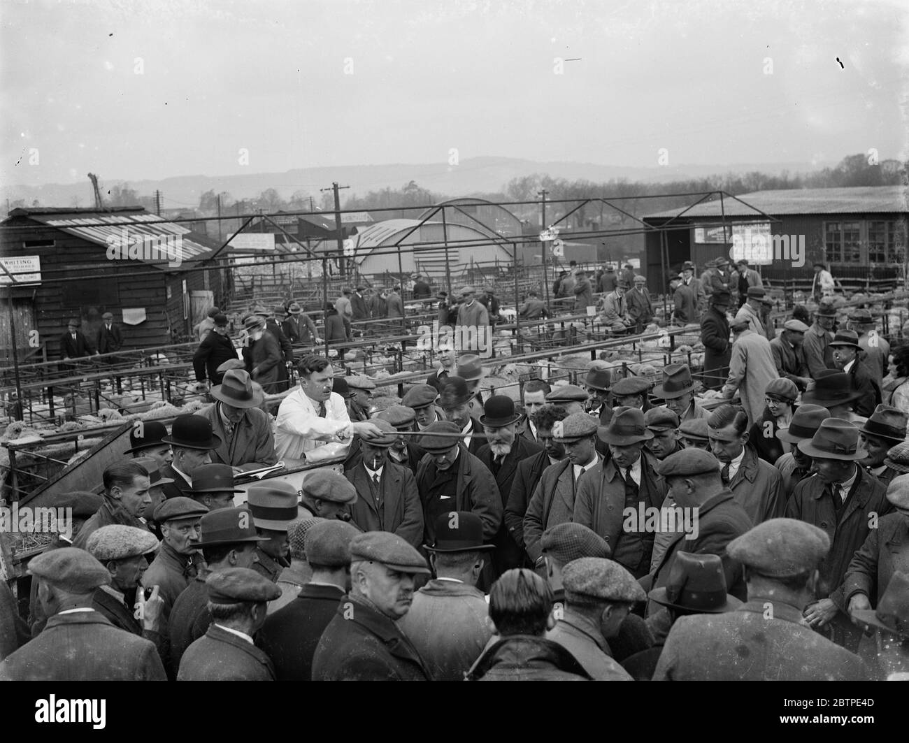 Market stalls england Black and White Stock Photos & Images - Alamy