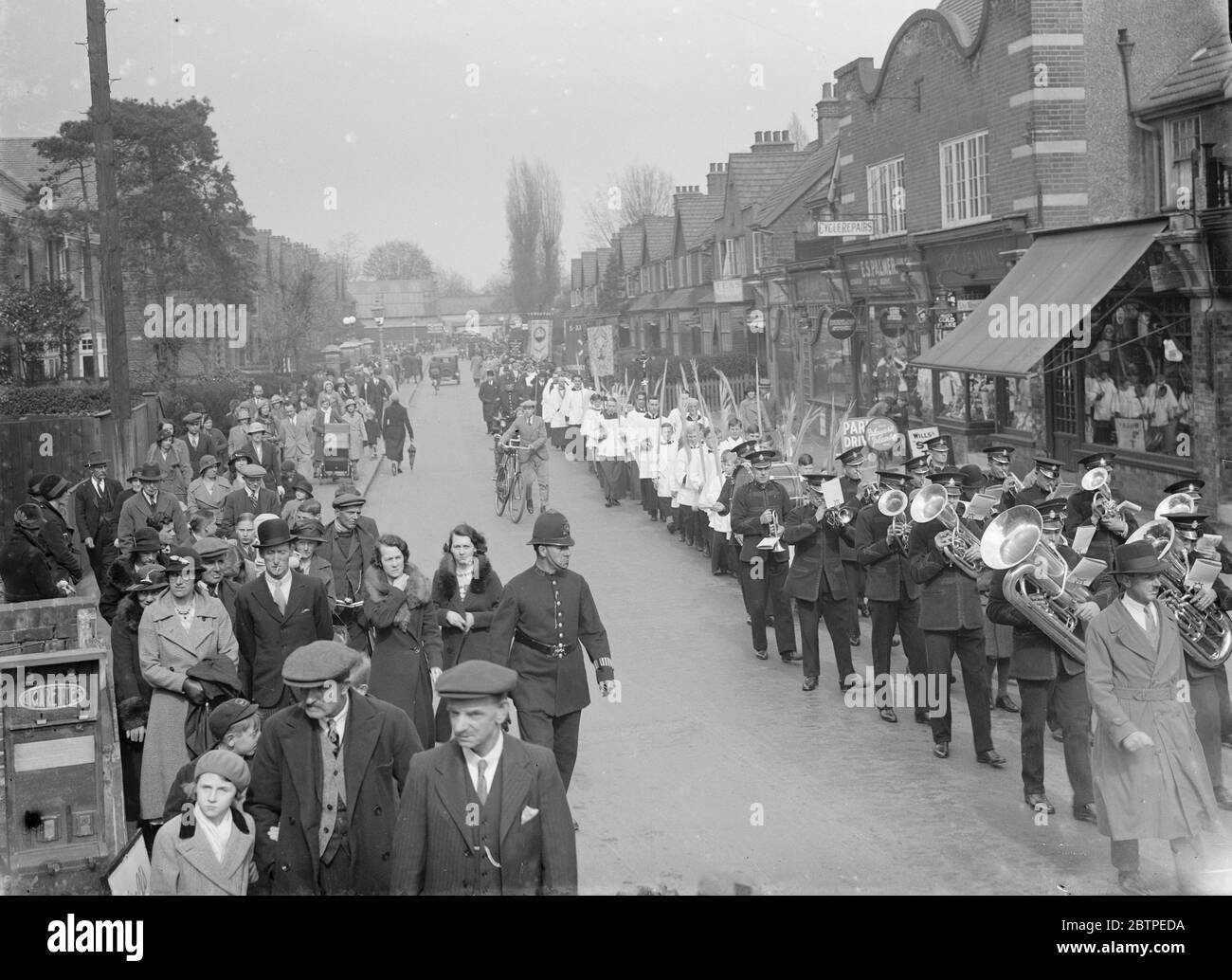 Church procession through Orpington . 1935 Stock Photo - Alamy