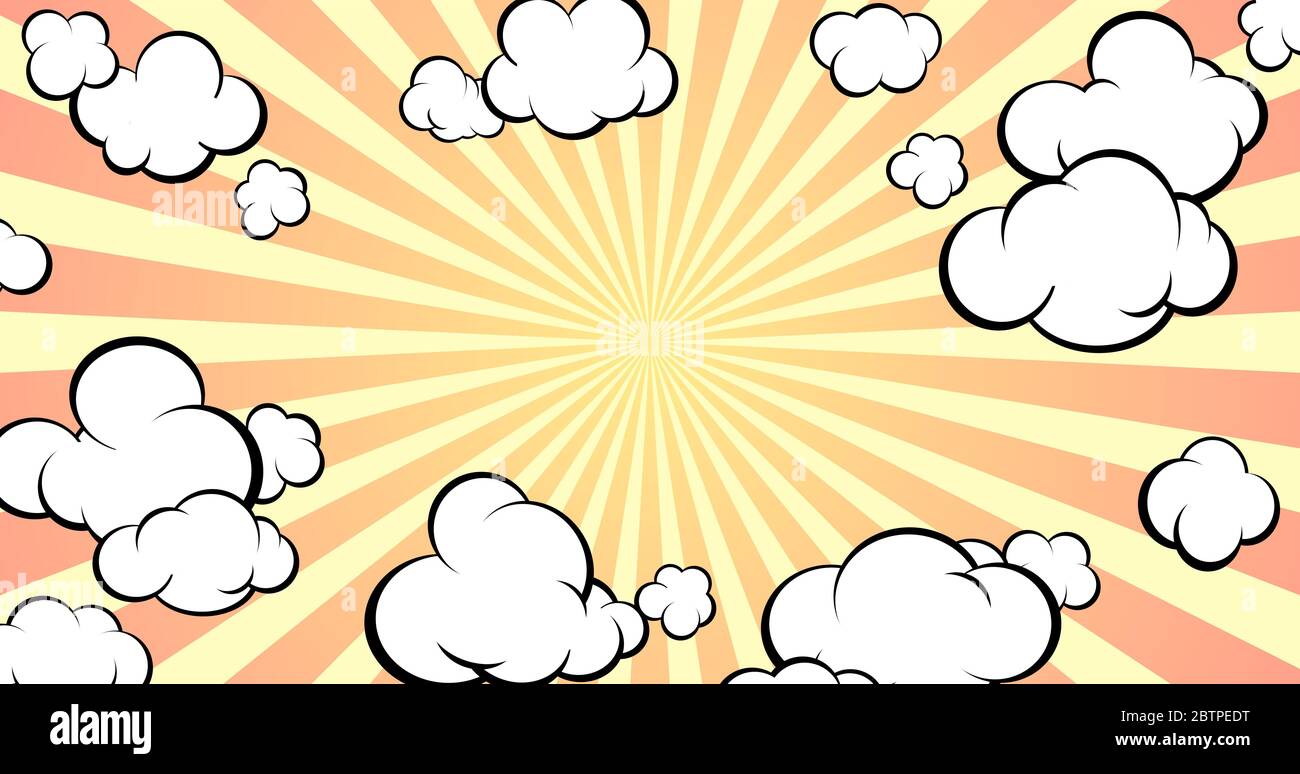 Dawn sky clouds Stock Vector Images - Alamy