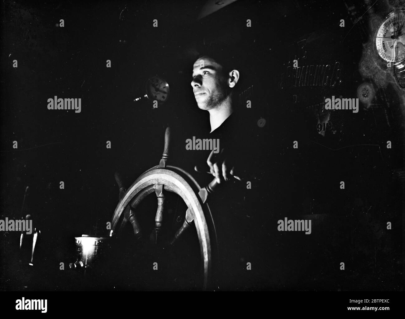 Helmsman ship hi-res stock photography and images - Alamy