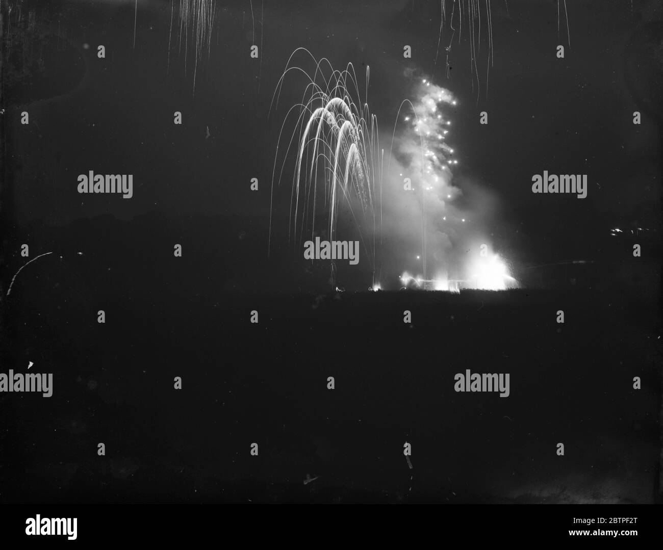 Firework display . 1936 Stock Photo - Alamy