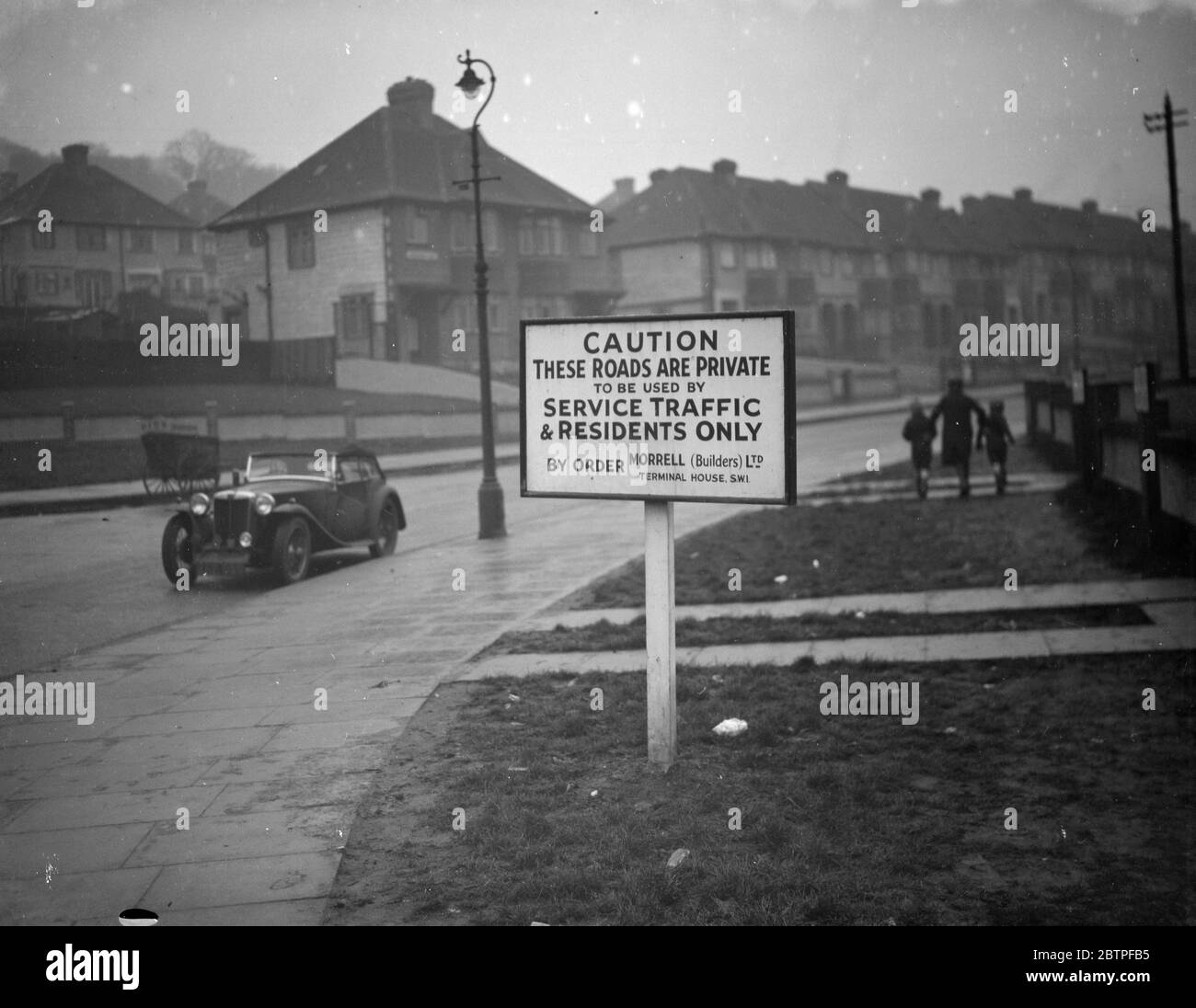 Road signs in Eltham . 1937 Stock Photo - Alamy