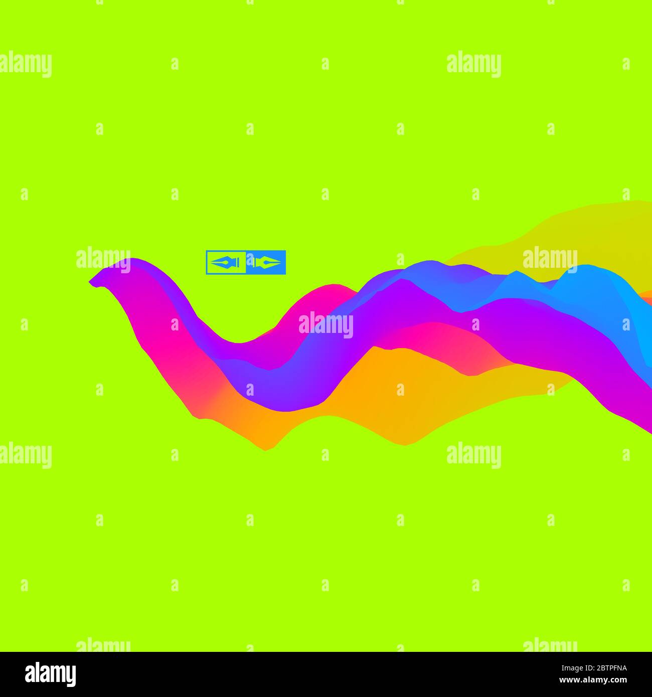 3D Wavy Background. Dynamic Effect. Abstract Vector Illustration. Design Template. Modern ...