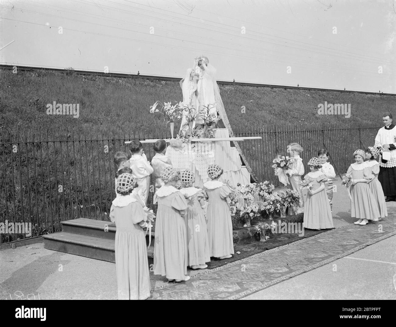 Catholic festivities Black and White Stock Photos & Images - Alamy