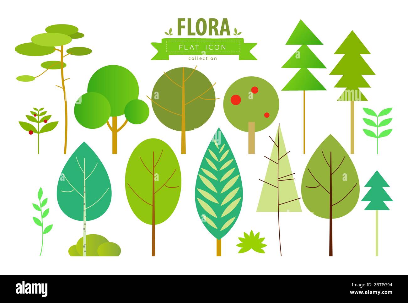 Deciduous trees travel Stock Vector Images - Alamy