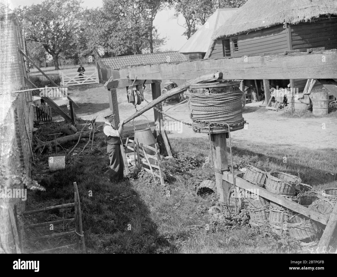An old well . 1936 Stock Photo - Alamy