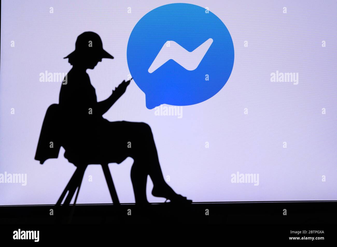 NEW YORK, USA, 25. MAY 2020: Messenger an American messaging app ...