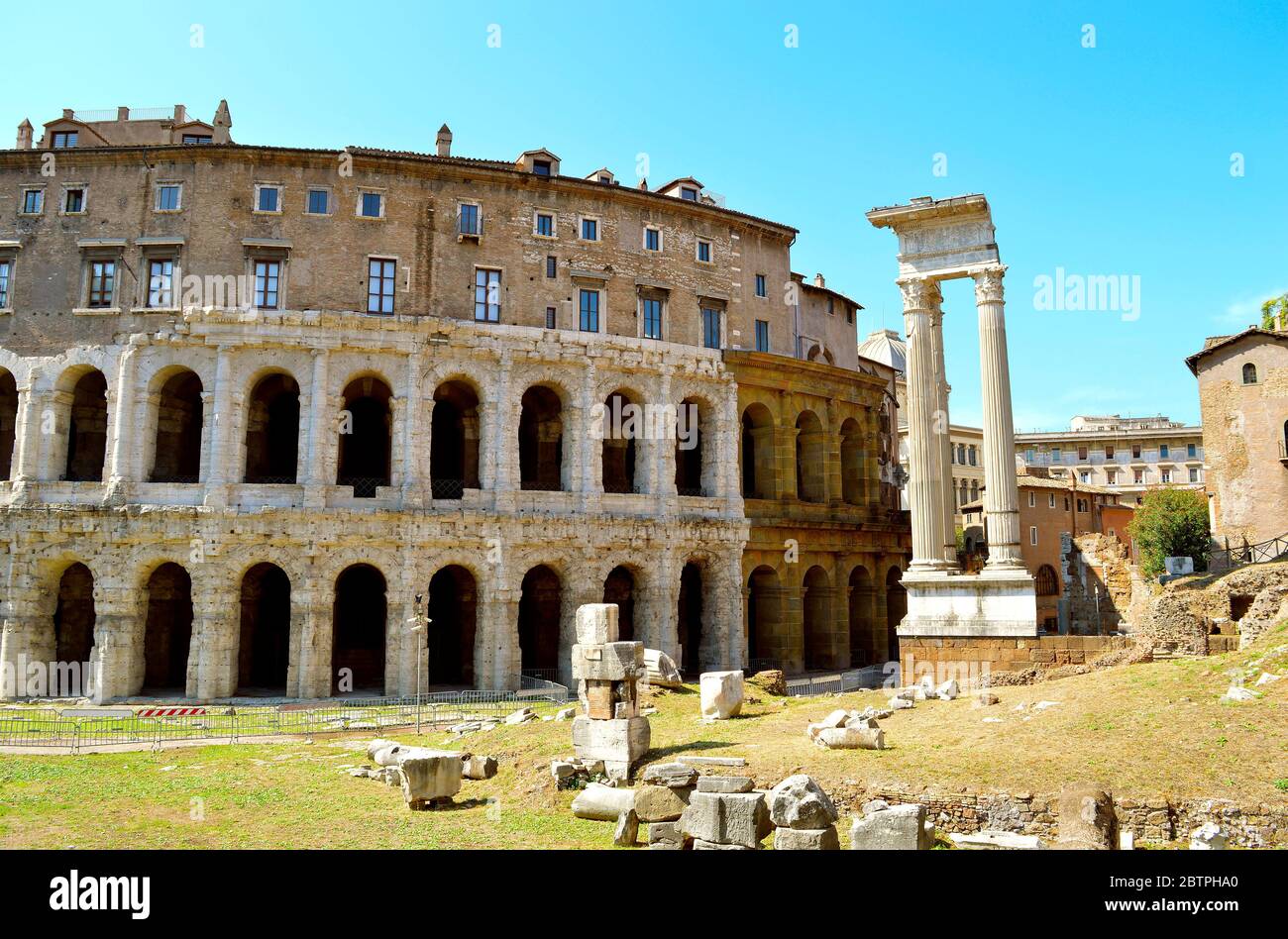The historical Marcello Theater in Rome Stock Photo - Alamy