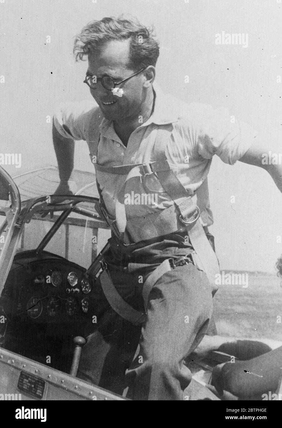 Lusser , German flyer . 1932 Stock Photo - Alamy