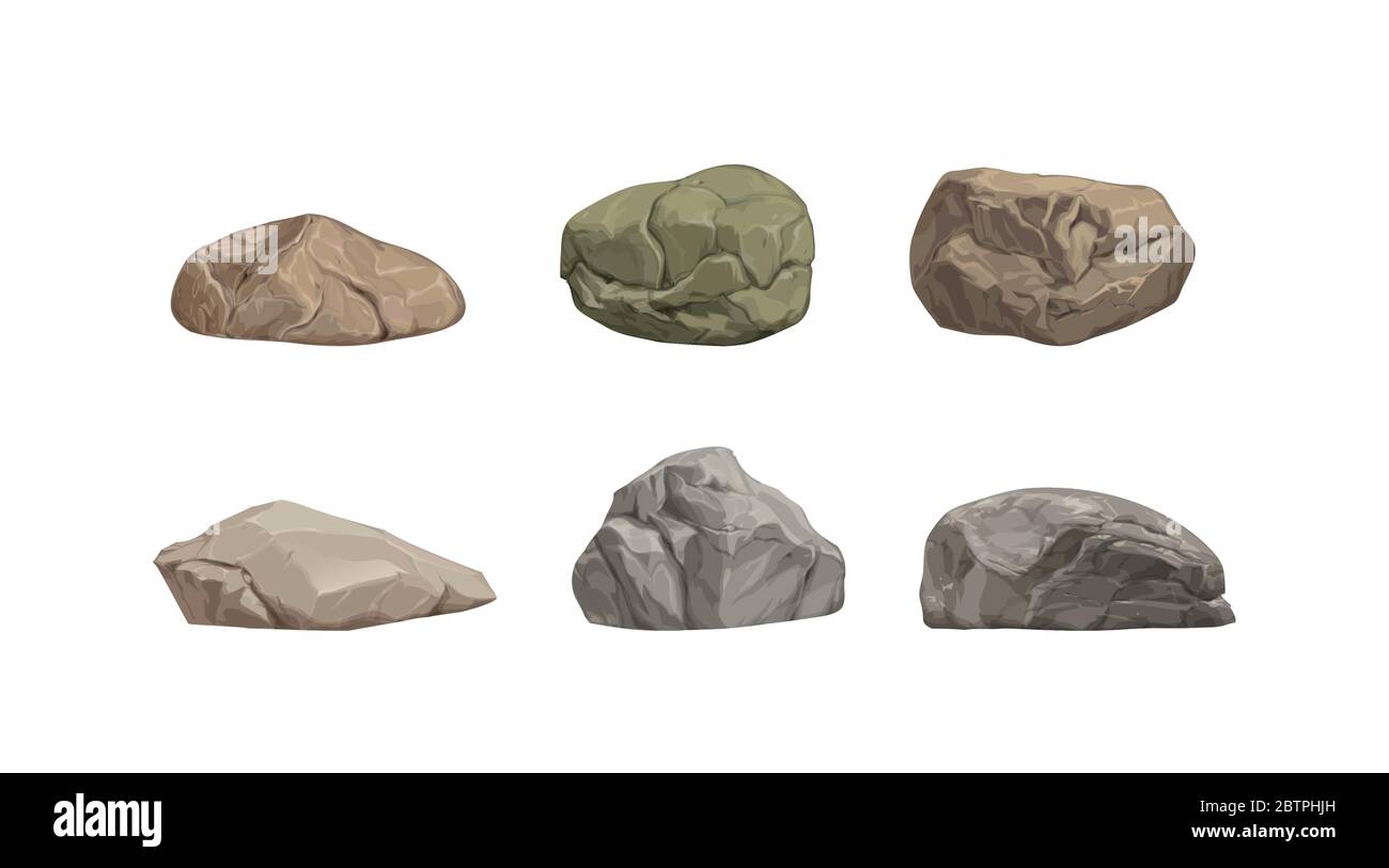 Basalt Cobblestone Stock Vector Images - Alamy