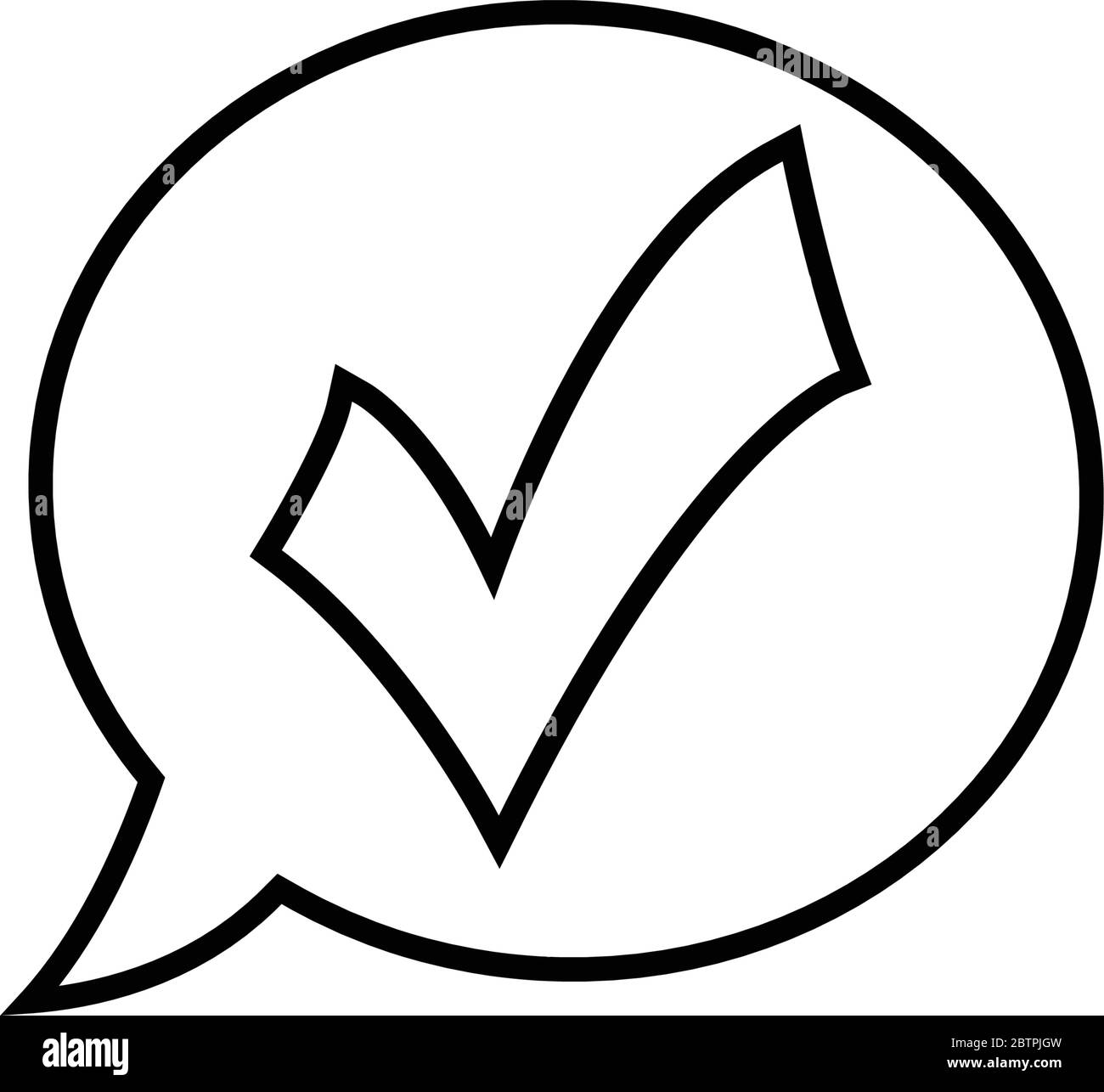 Checkmark chatting hi-res stock photography and images - Alamy