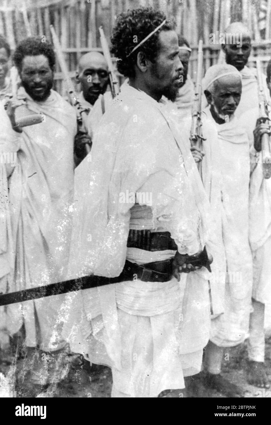Abyssinian troops . 1935 Stock Photo - Alamy