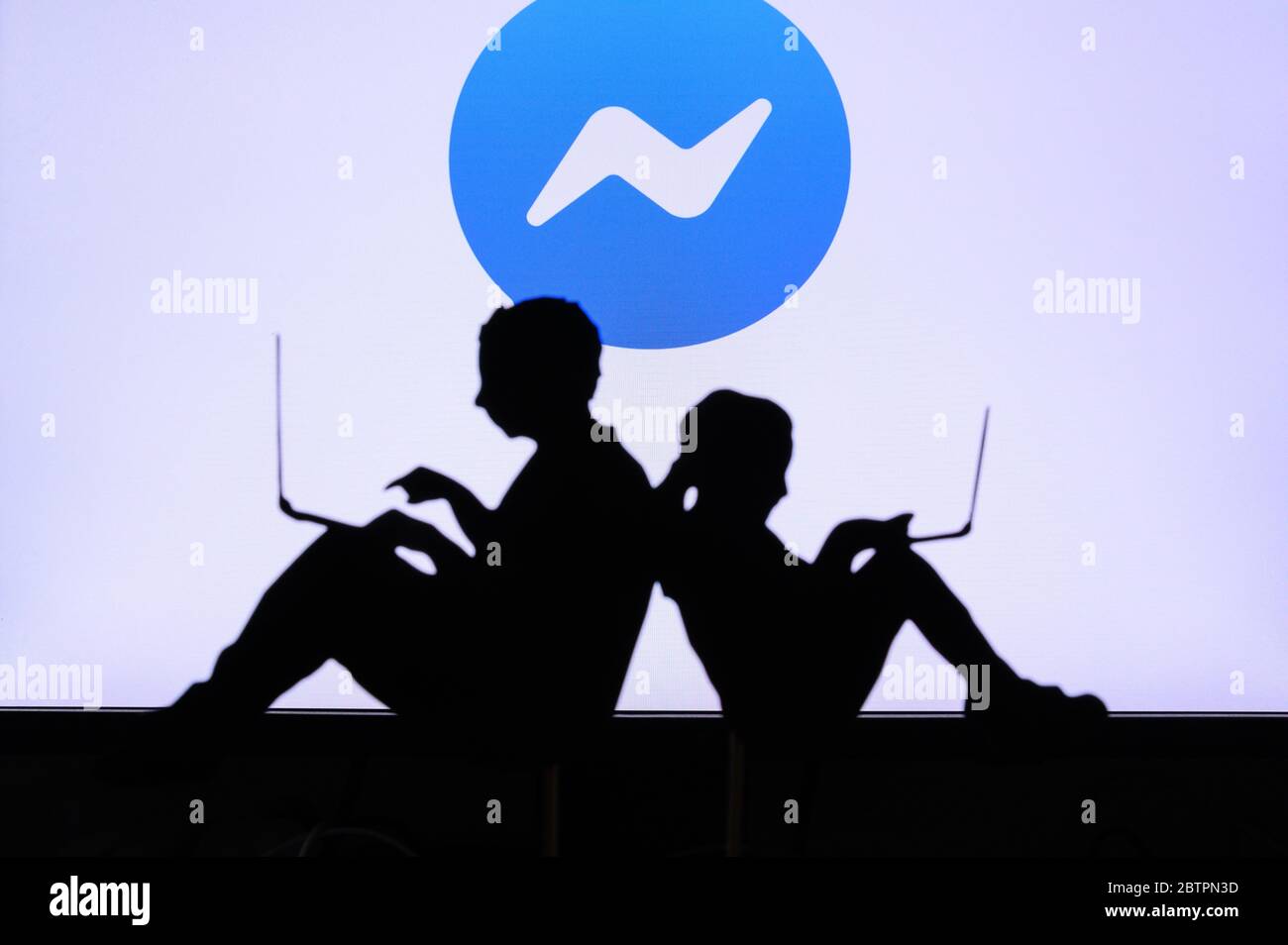 NEW YORK, USA, 25. MAY 2020: Messenger an American messaging app ...