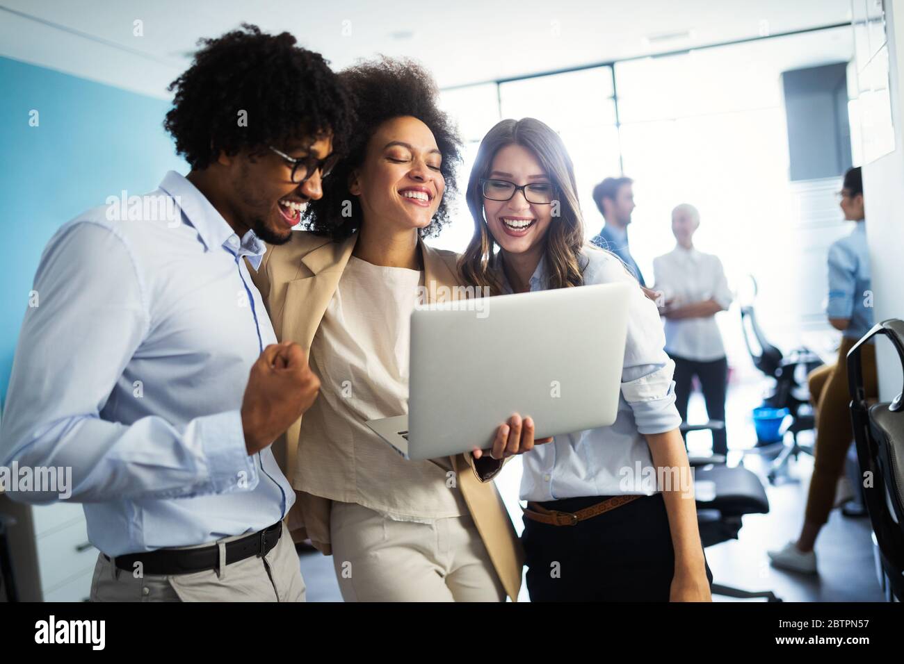 Successful business group of people at work in office Stock Photo - Alamy