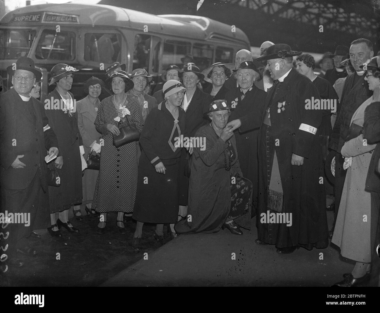 Pilgrims station Black and White Stock Photos & Images - Alamy