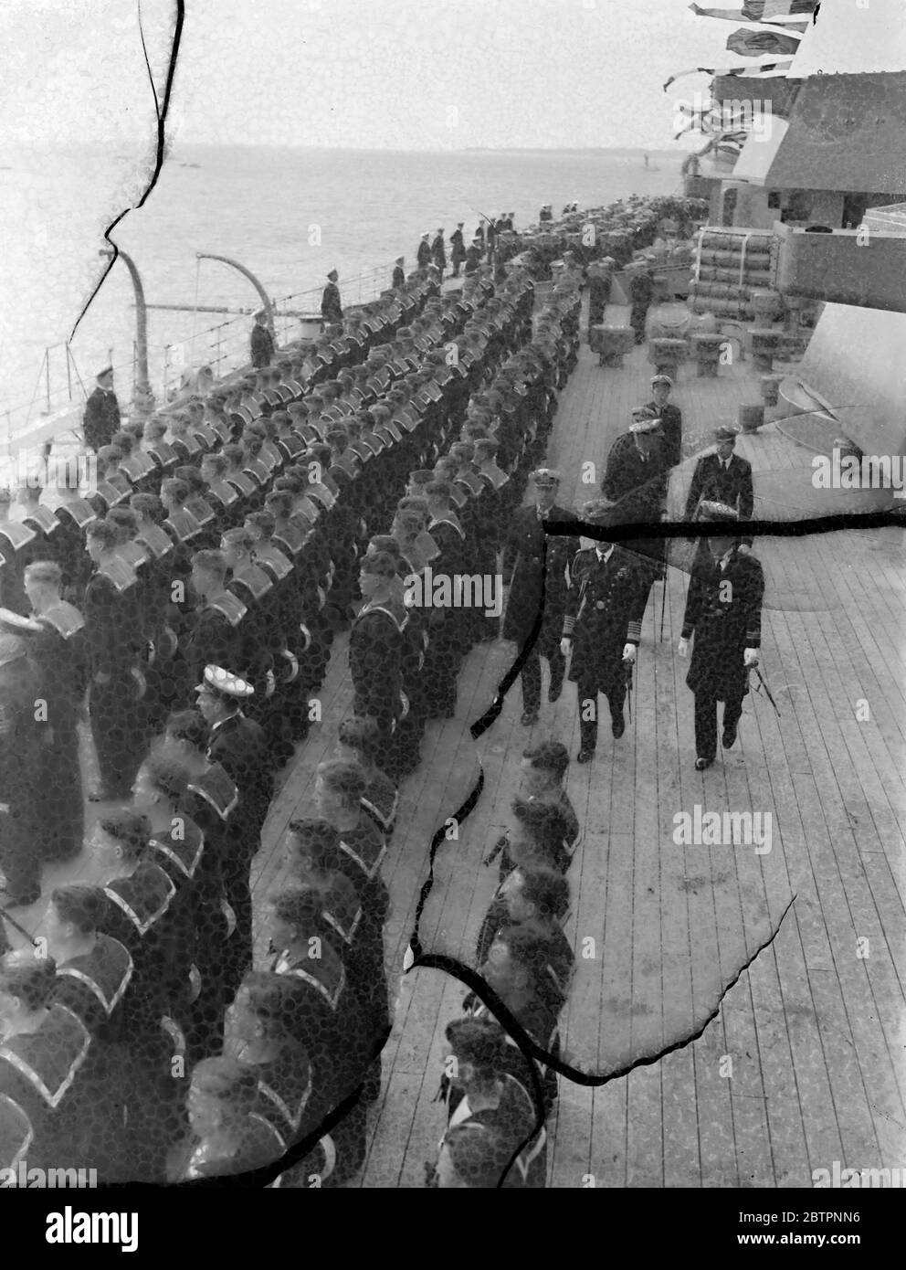 Royal Navy inspection Stock Photo - Alamy