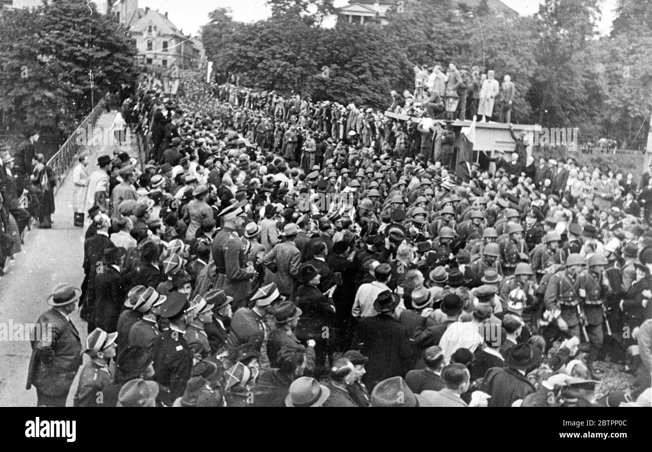 Poland takes over Teschen. A Polish army of occupation is now in ...