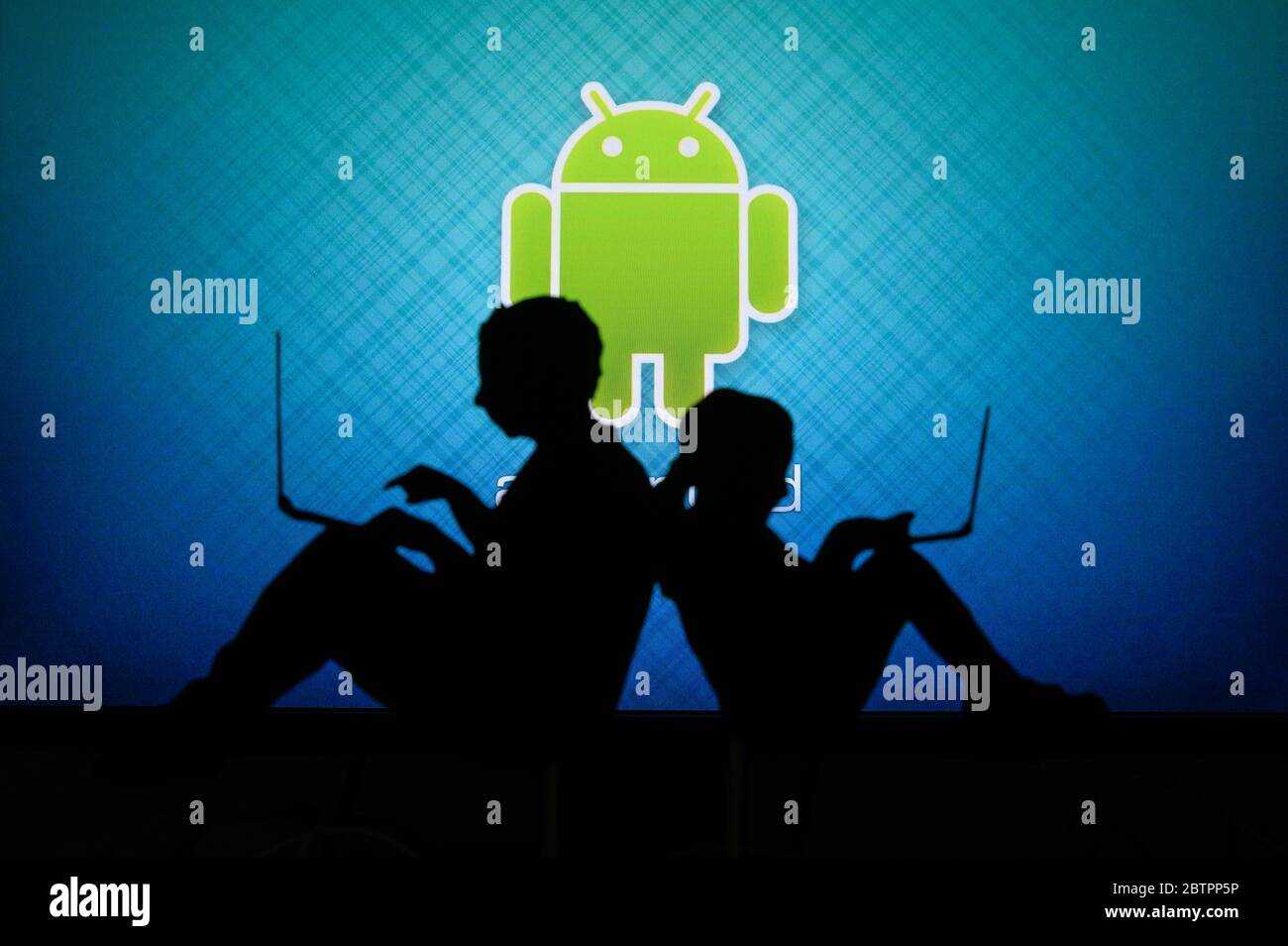 NEW YORK, USA, 25. MAY 2020: Android mobile operating system Children ...