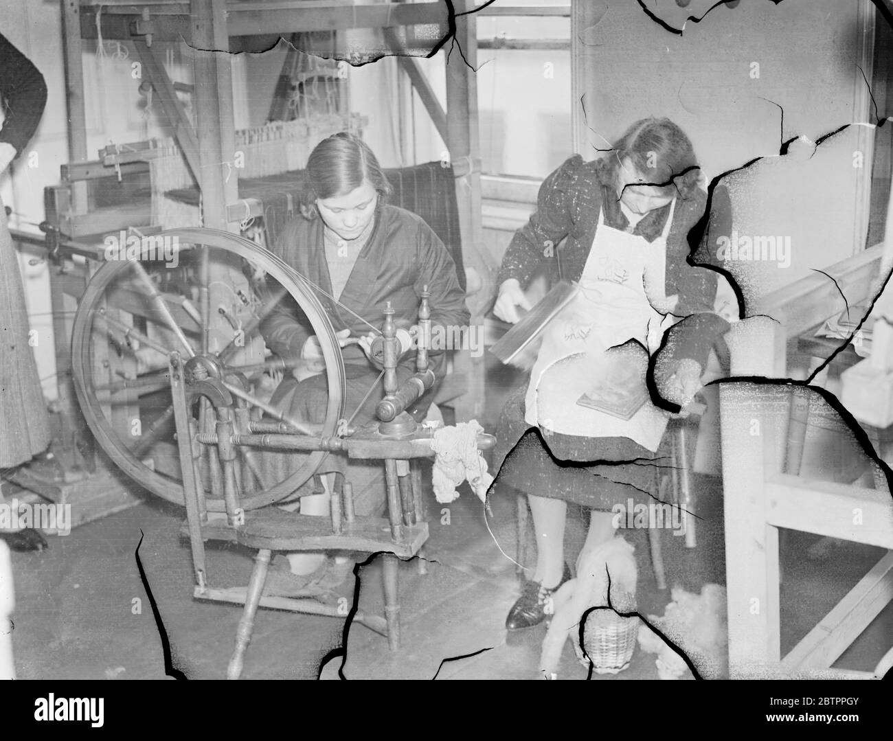 Hand wool cards Black and White Stock Photos & Images - Alamy