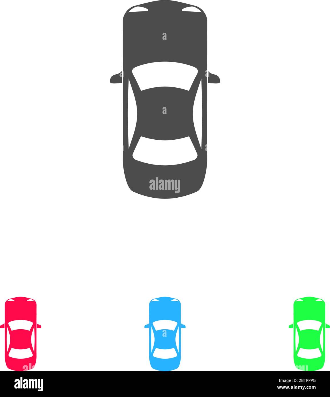 Car icon flat. Color pictogram on white background. Vector illustration ...