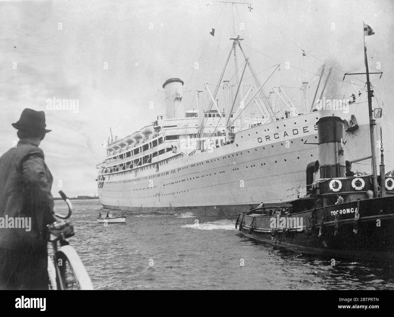 White 'Orcades' completes maiden voyage. Larger ship on Australia ...