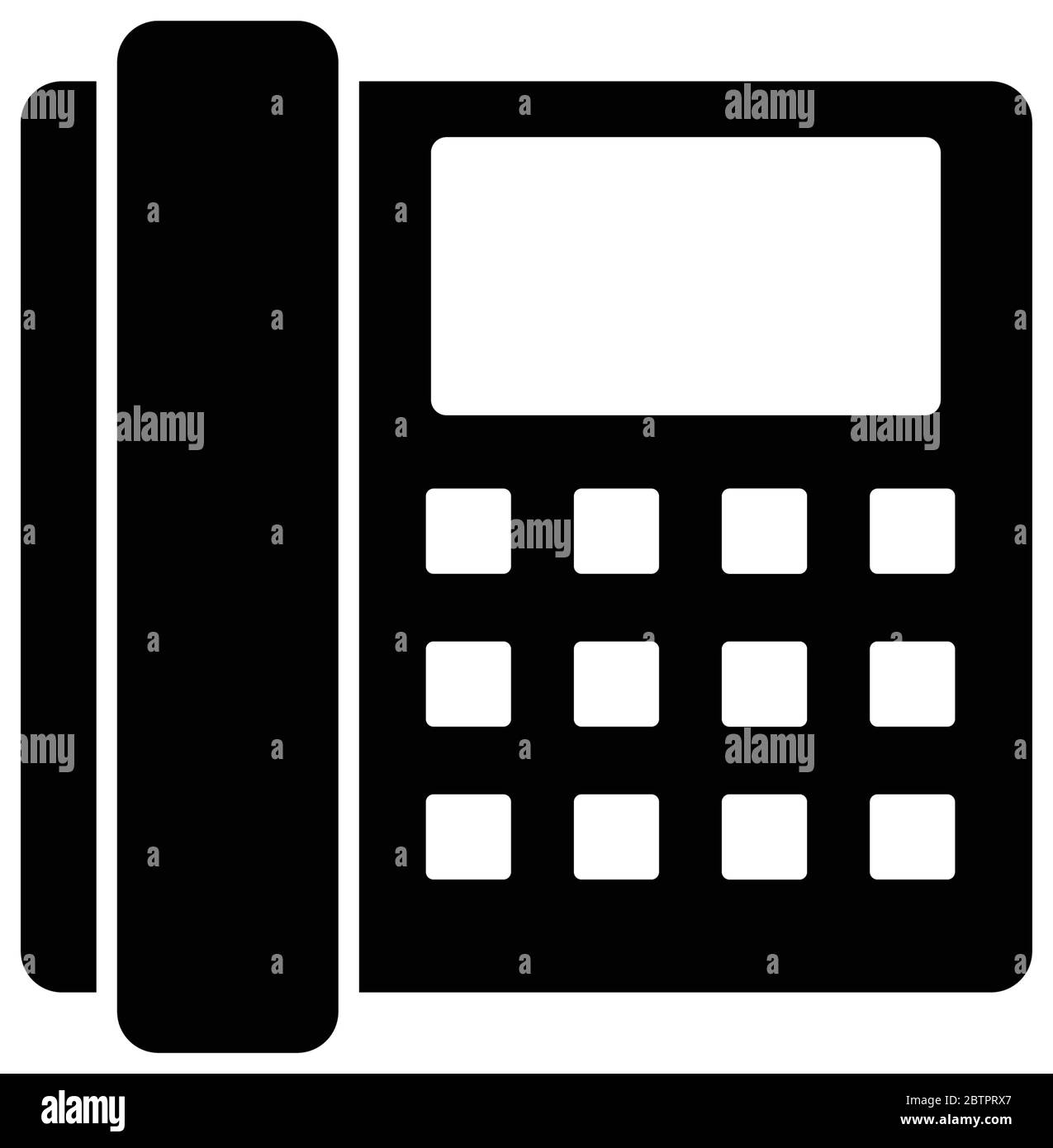 telephone icon - vector sign Stock Vector Image & Art - Alamy