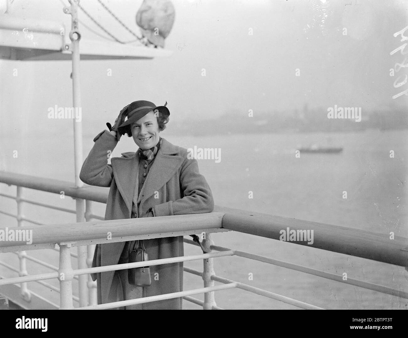 Scot to Scot. Girl leaves England to wed 10,000 miles away. Miss Nancy ...