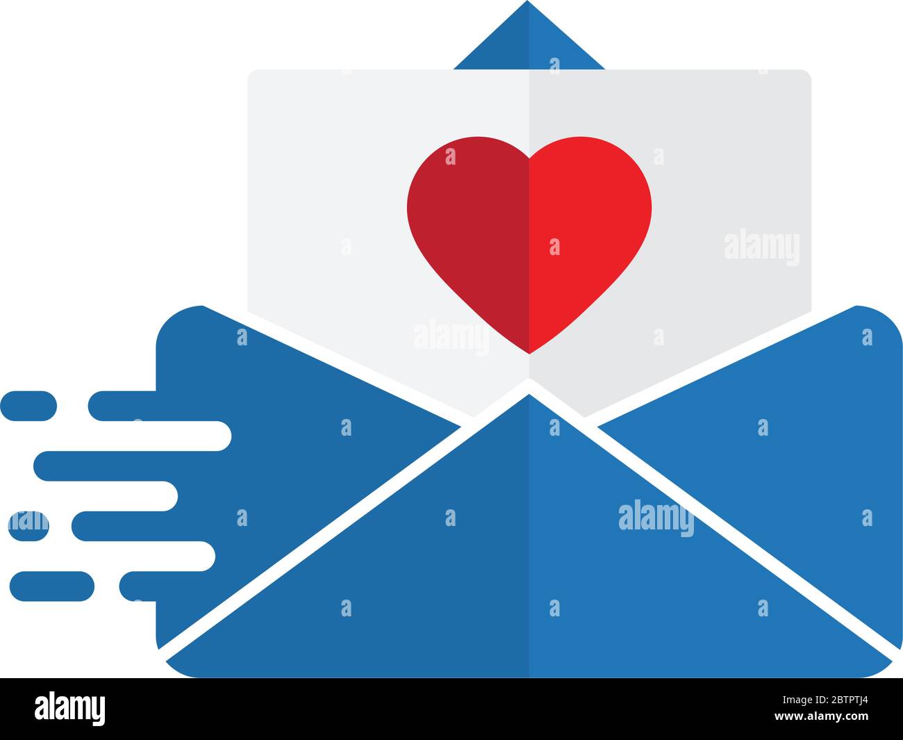 fast icon paper sent letter mail icon. envelope with a heart icon. Love ...