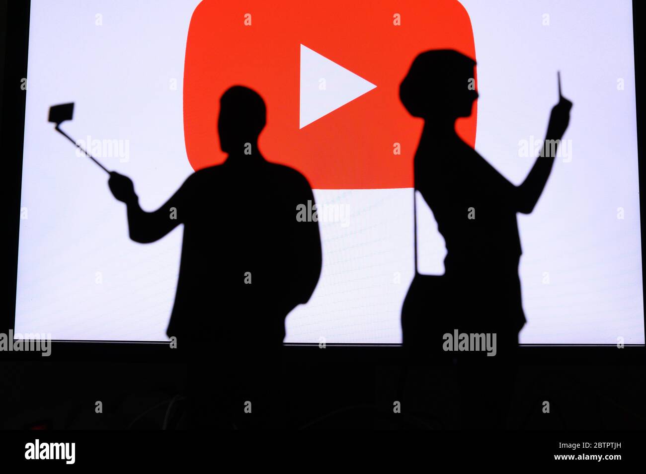 NEW YORK, USA, 25. MAY 2020: YouTube online video-sharing platform ...