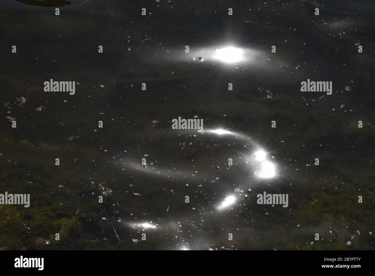 reflections in dark water Stock Photo - Alamy