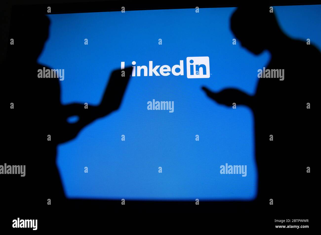 NEW YORK, USA, 25. MAY 2020: Linkedin business and employment-oriented ...