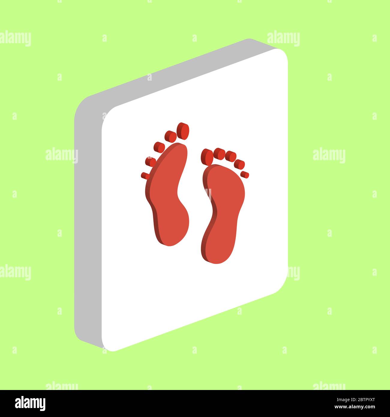 Walking footprints Stock Vector Images - Alamy