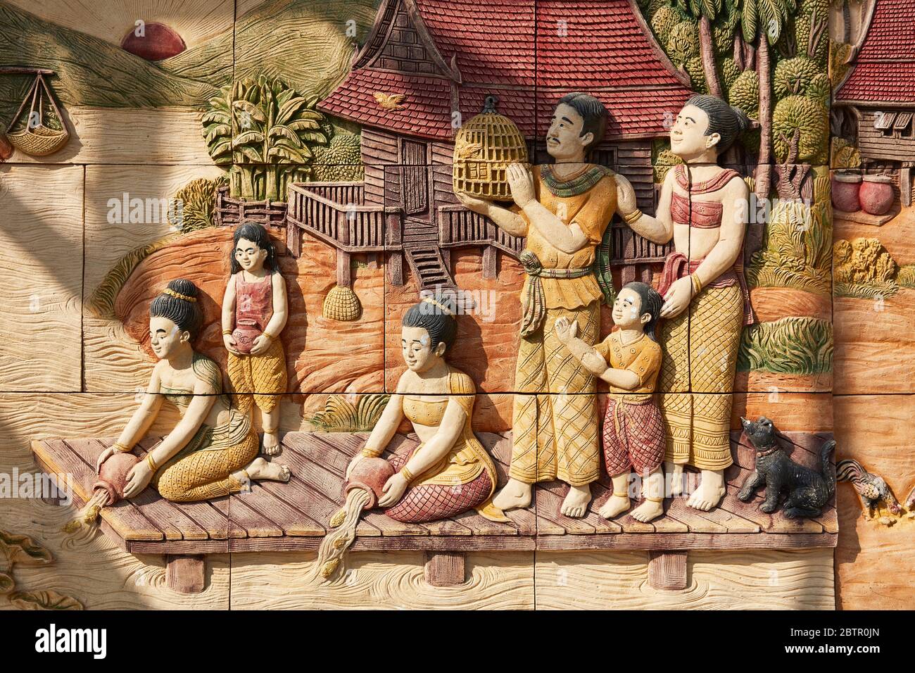 Bangkok mural royal palace hi-res stock photography and images - Alamy