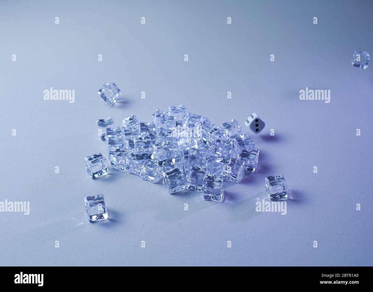 Falling ice cubes on black hi-res stock photography and images - Alamy