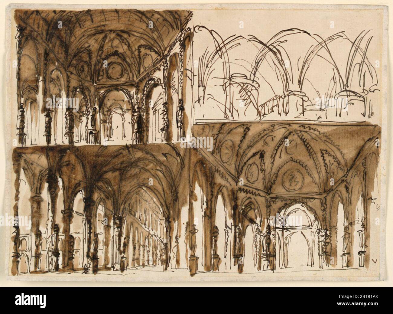 Stage set. Research in ProgressFour views of interiors of Gothic ...