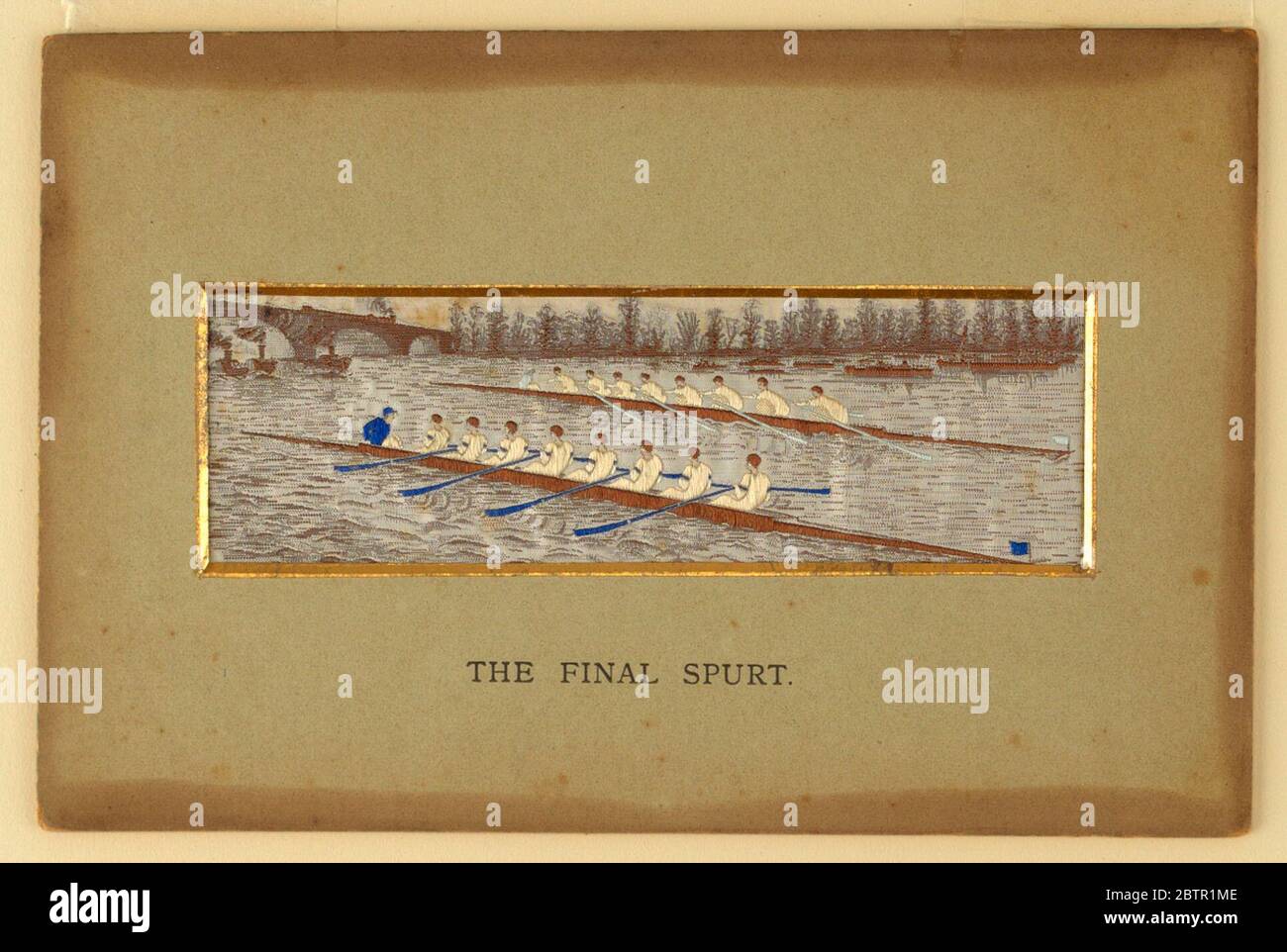 Stevengraph The Final Spurt. Research in ProgressTwo rowing shells are ...