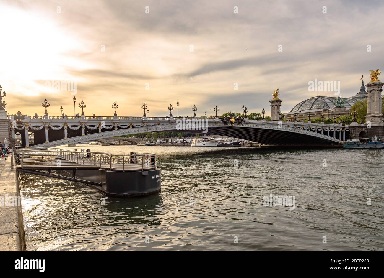 The Pont Alexandre III bridge in Paris at golden hour Stock Photo - Alamy