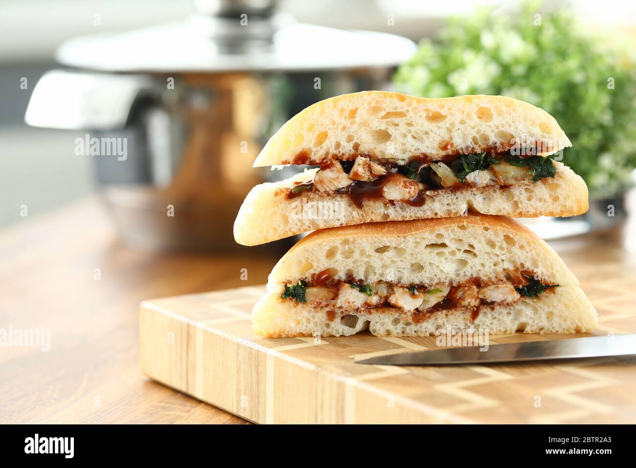 Quick unhealthy breakfast toast slice hi-res stock photography and ...