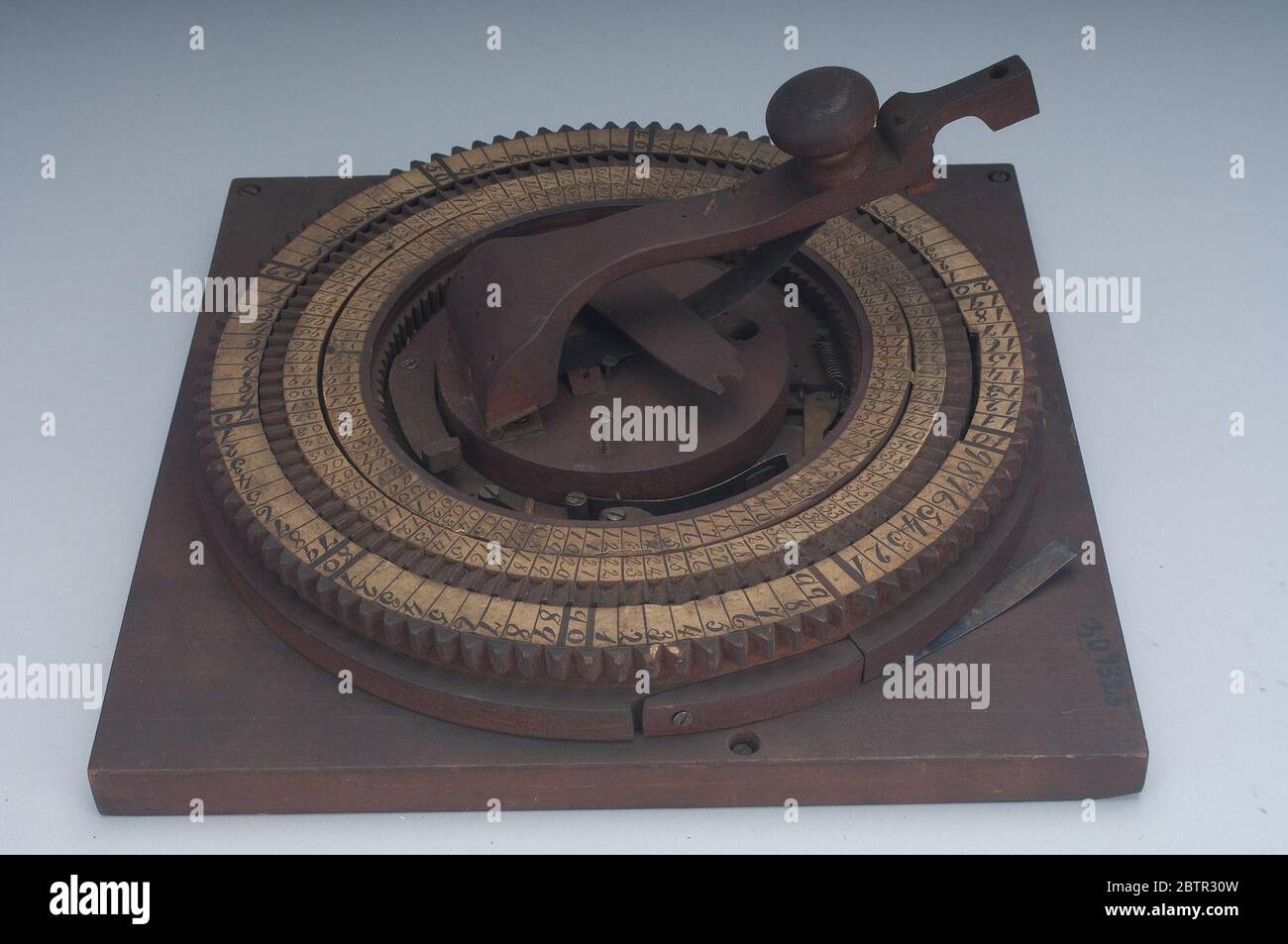 Taylor Adding Machine. This patent model for a circular adder has a ...