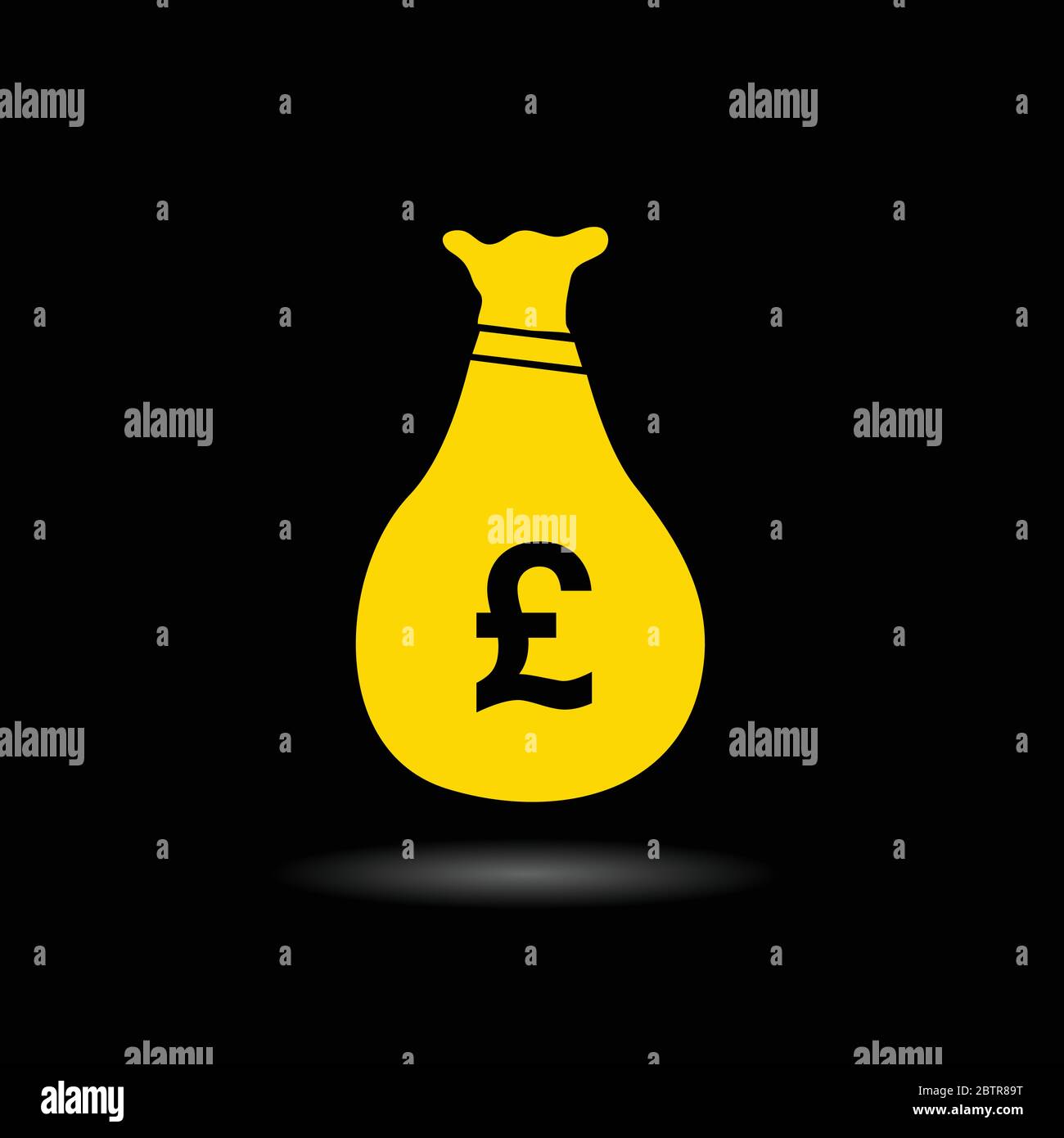 sack of money pound color vector illustration Stock Vector Image & Art ...