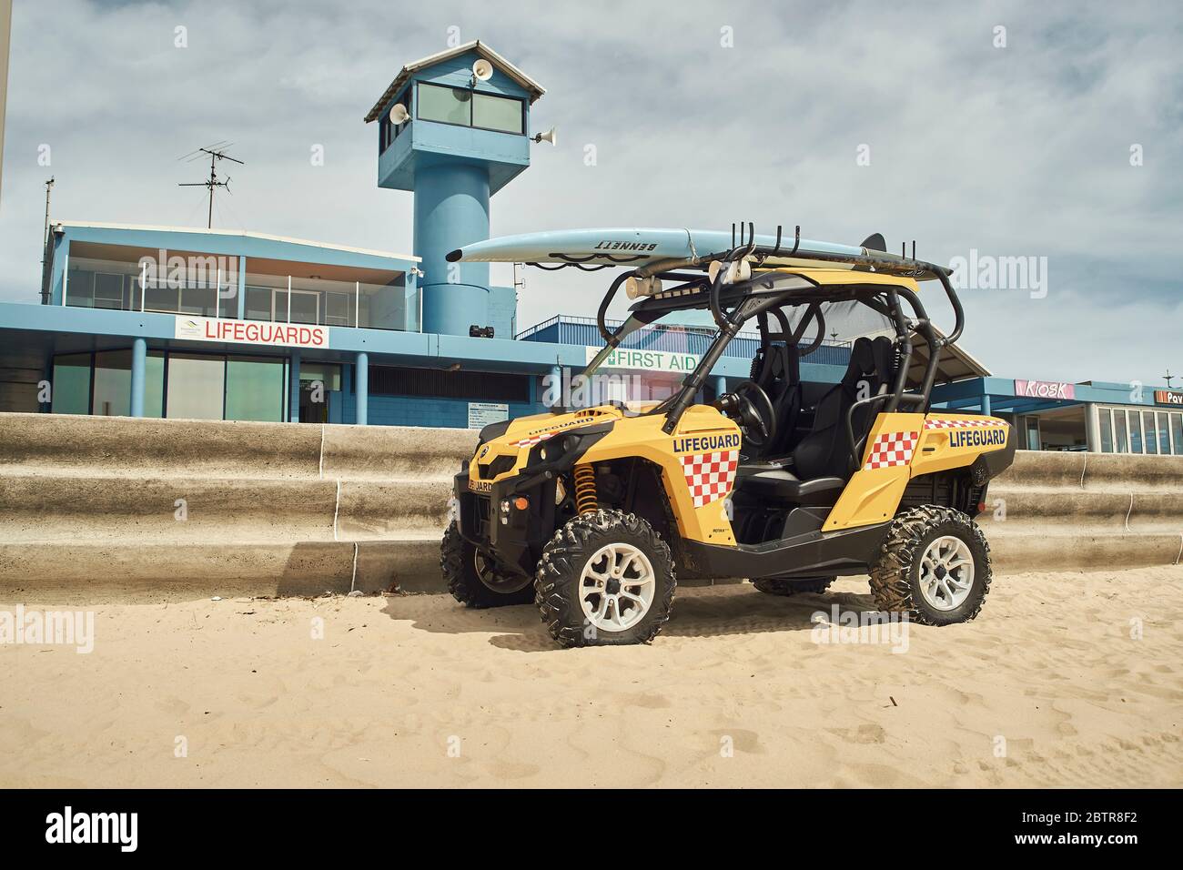 Lifeguard service at the Maroubra beach in Sydney, Australia Stock ...