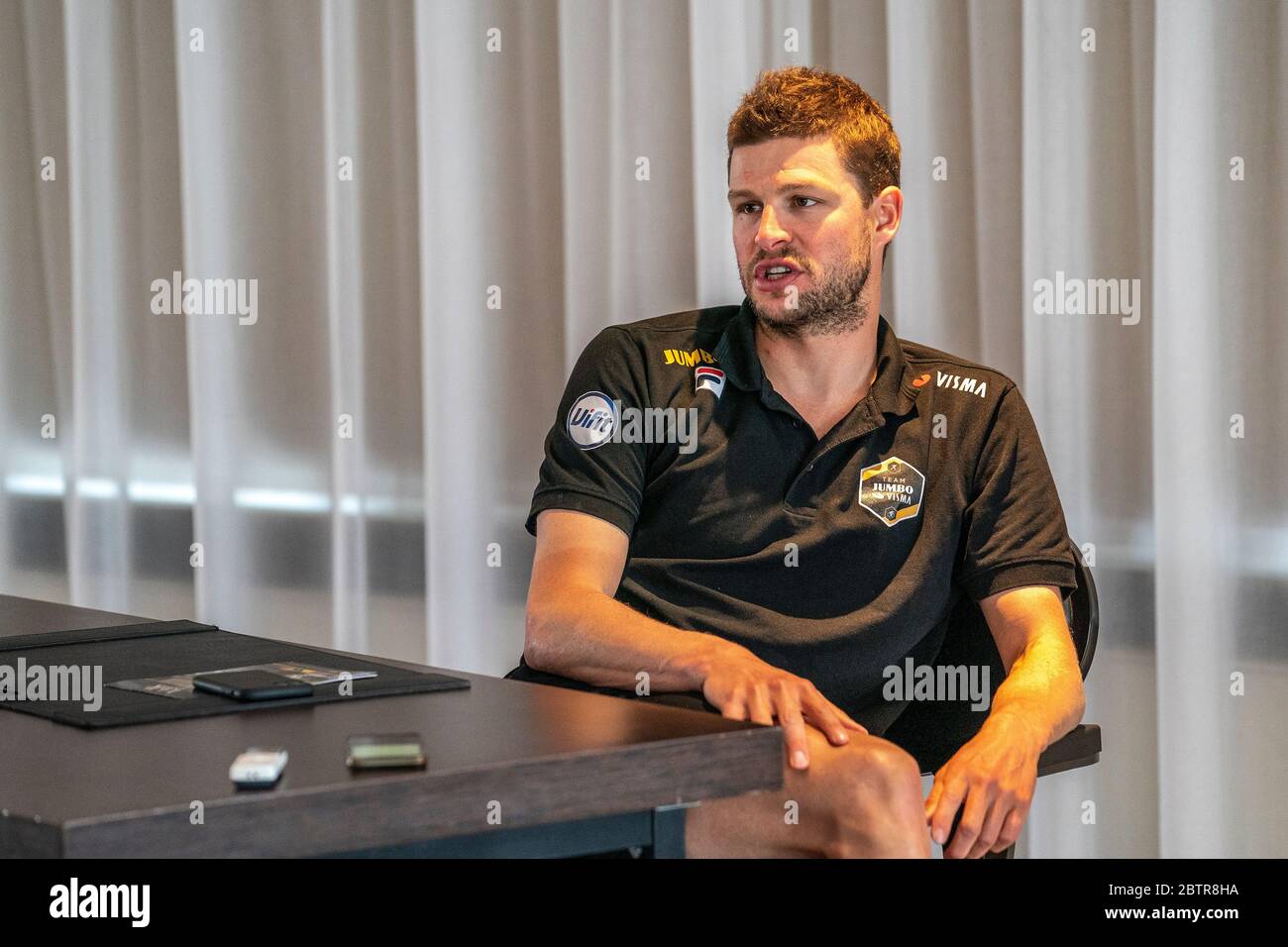 27 May 2020 Wolvega, The Netherlands Sven Kramer of Jumbo Visma seen ...