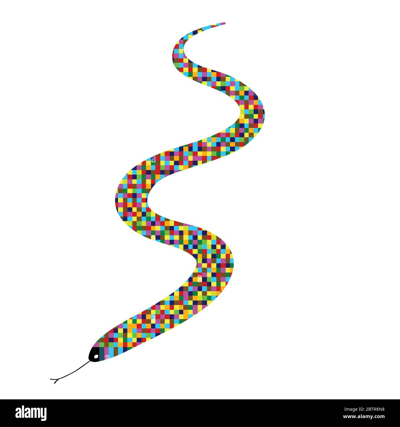snake color vector illustration Stock Vector Image & Art - Alamy