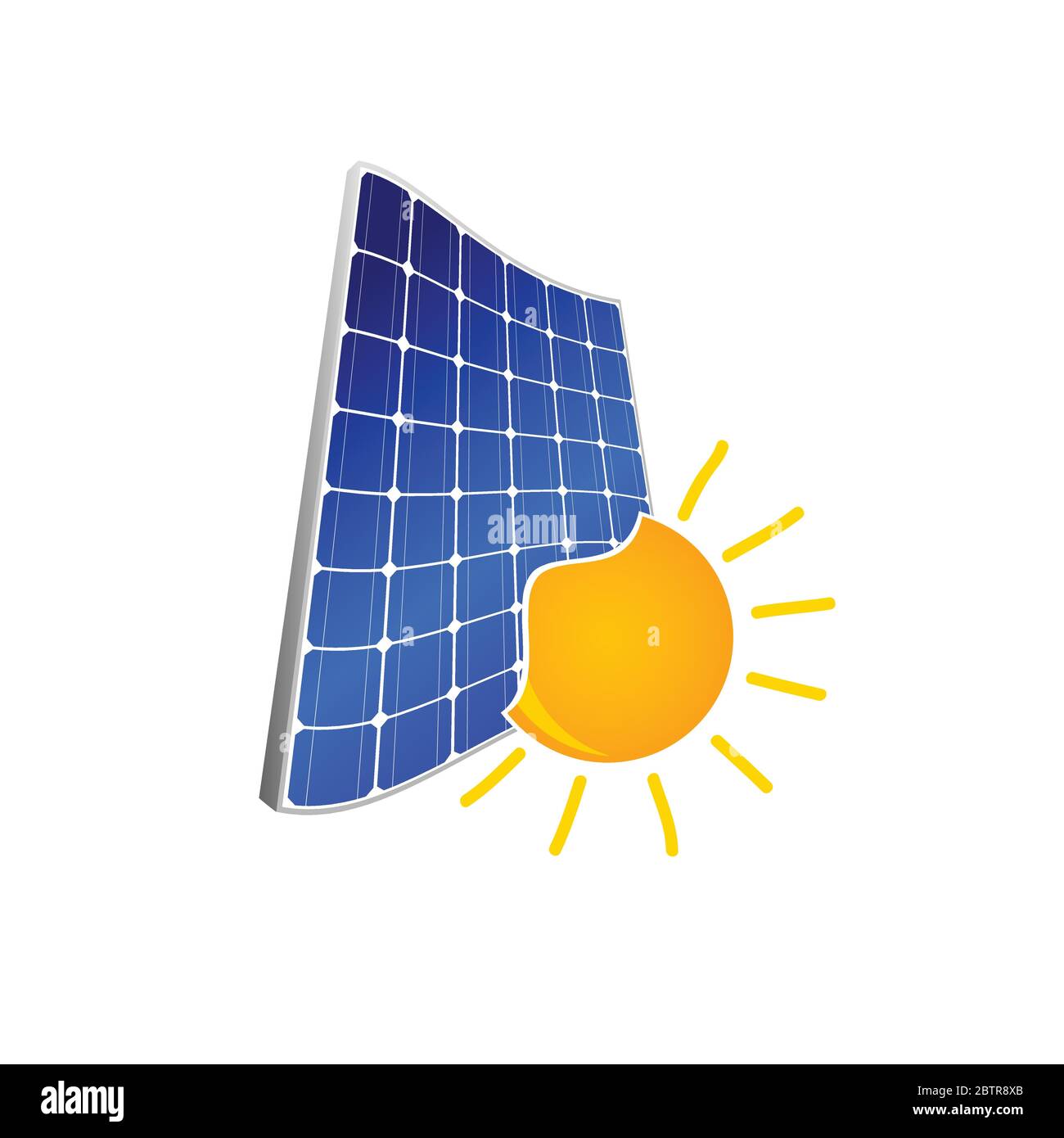 Cartoon Illustration Solar Energy Panel Cut Out Stock Images & Pictures ...