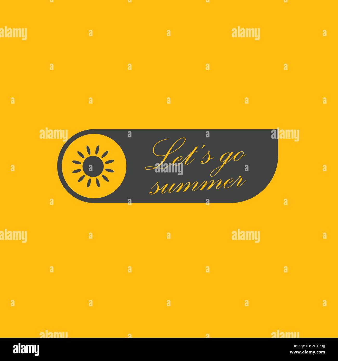 summer icon yellow art vector Stock Vector Image & Art - Alamy