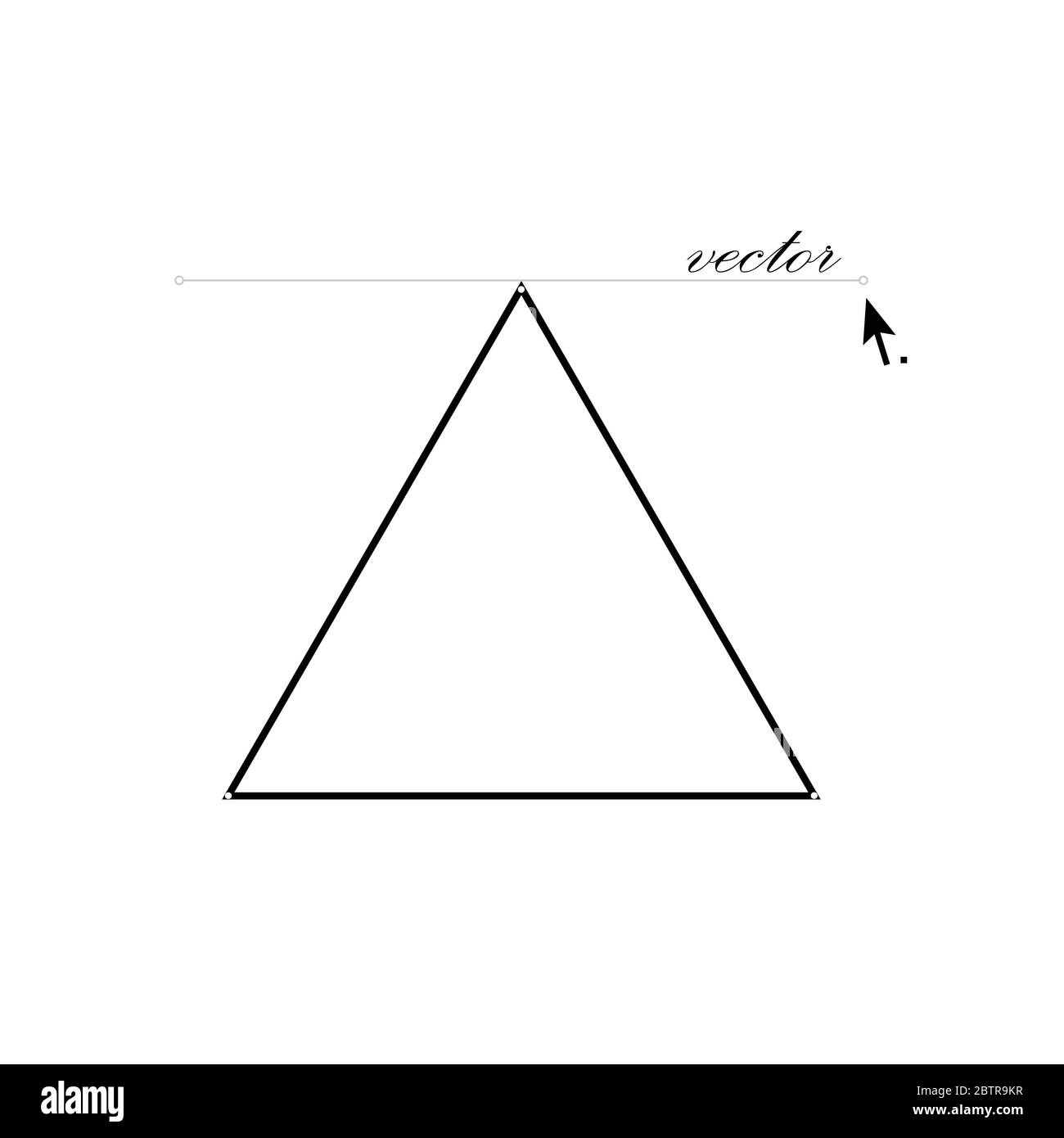 triangle vector illustrator art icon Stock Vector Image & Art - Alamy