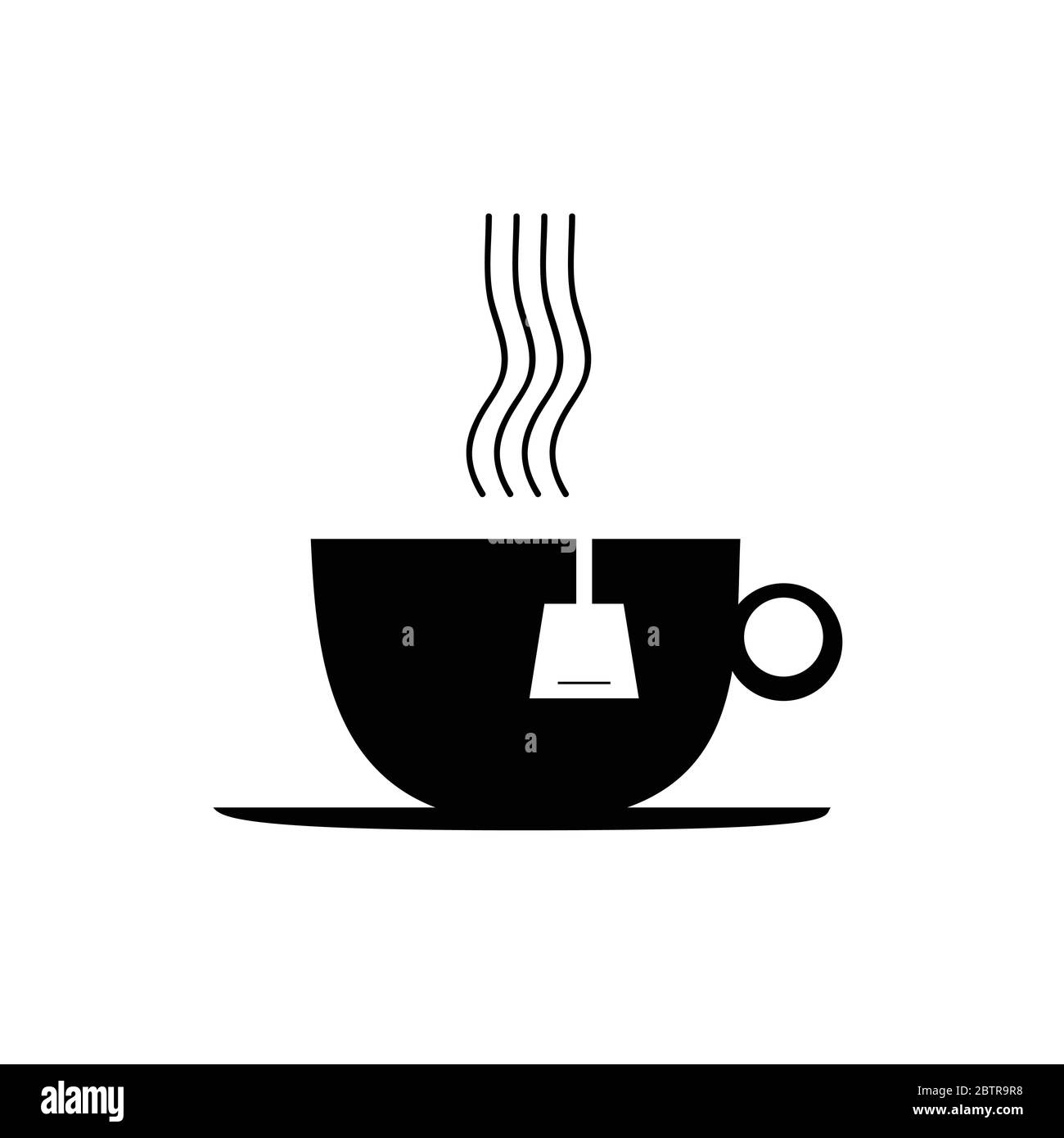 tea cup black vector illustration Stock Vector Image & Art - Alamy