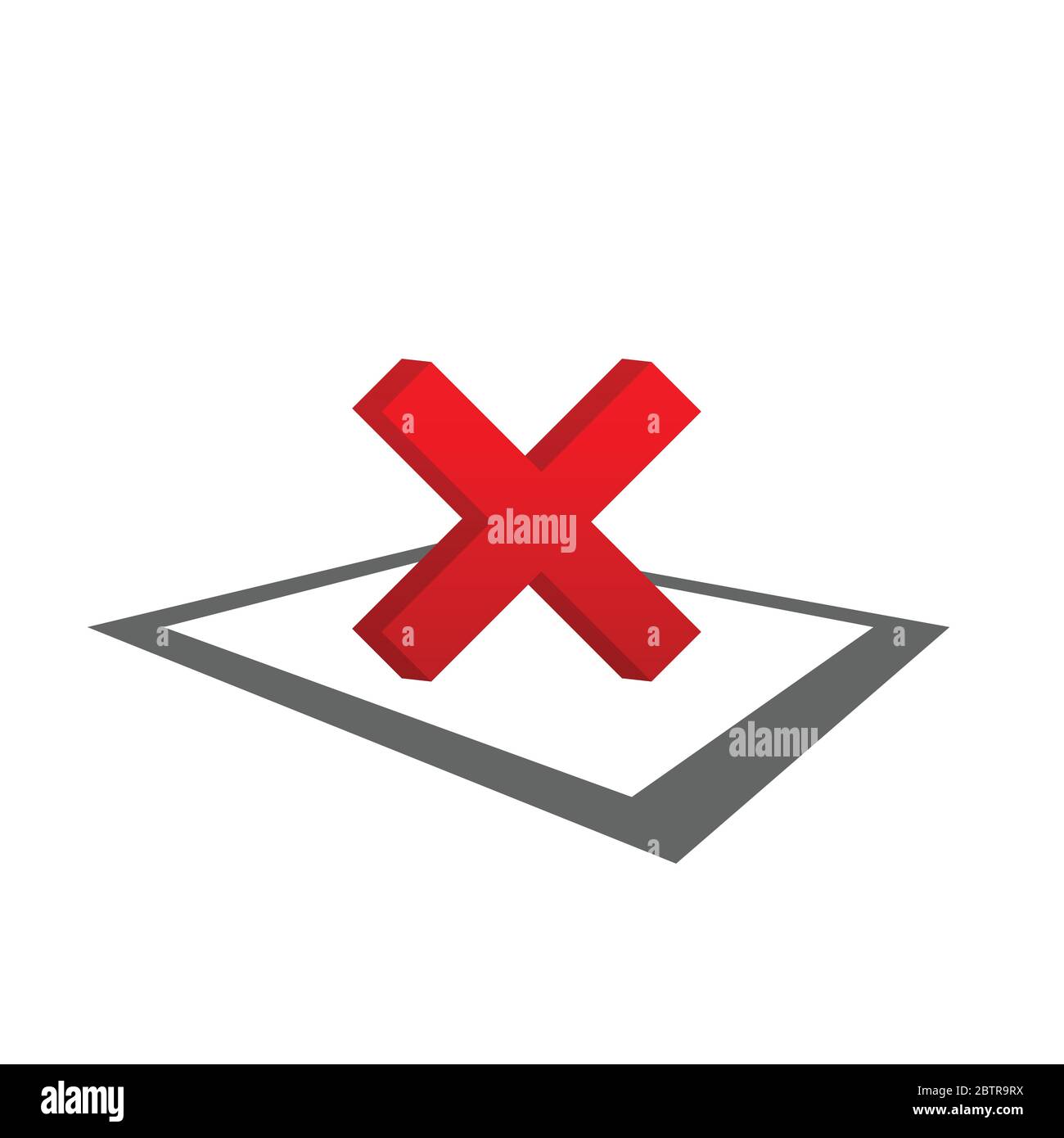 test ticking no color vector Stock Vector Image & Art - Alamy