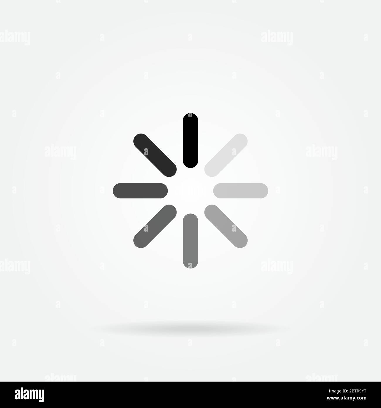 The loading icon. Buffering, download symbol. logo. Stock - Vector ...