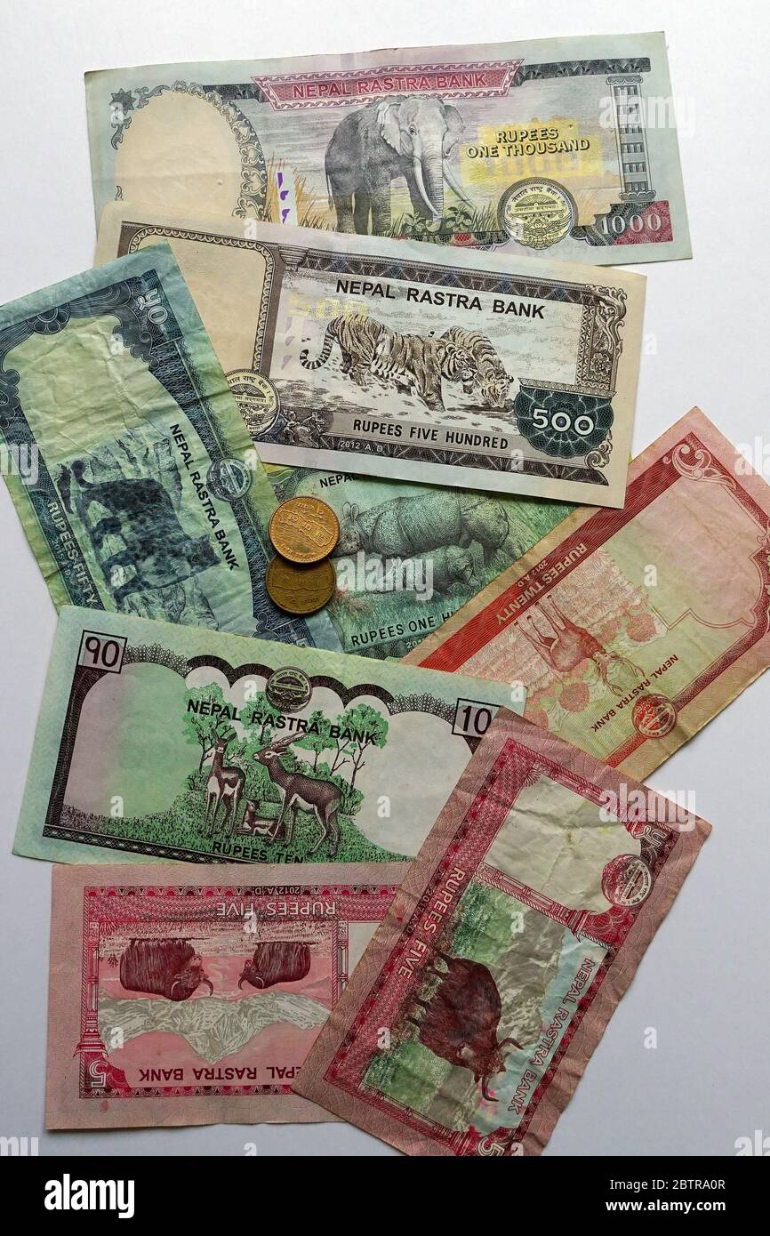Nepalese rupee, Nepalesische Rupie, NPR, nepáli rúpia, Nepal, Asia ...